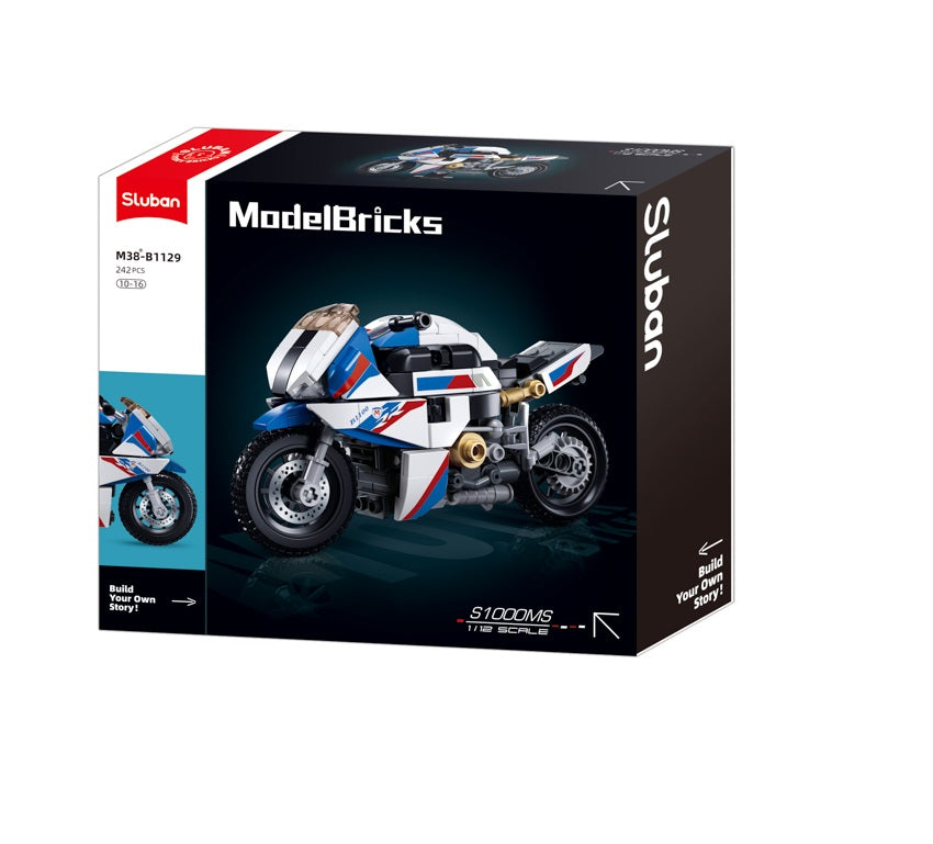 Sluban ModelBricks S1000MS Motorcycle 1/12 – 242 Pieces – iGeek Megastore